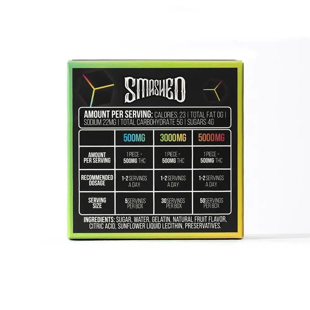 Smashed Liquid Diamond Infused Gummies 5000 MG